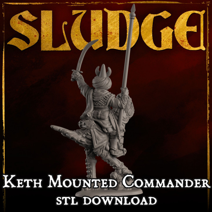 3D Printable SLUDGE Keth Mounted Commander by sean sutter