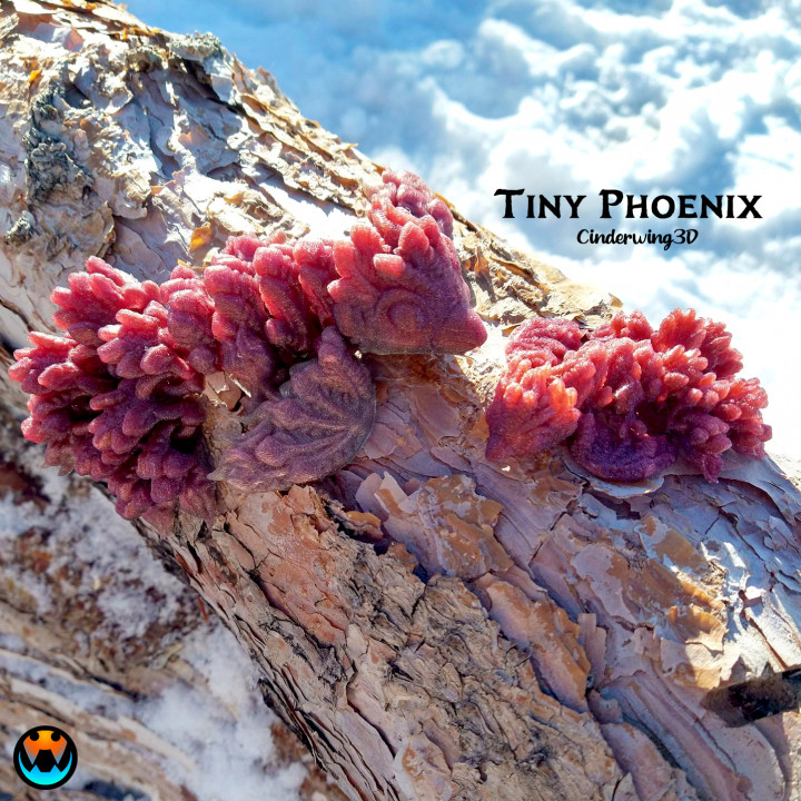 3D Printable Tiny Phoenix by Cinderwing3D