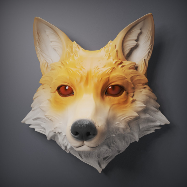3D Printable Fox Head by Art of V