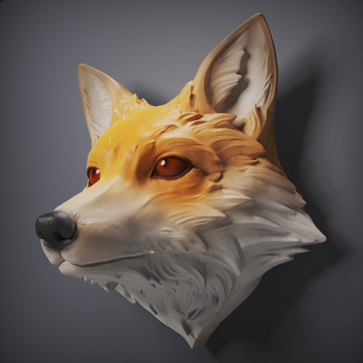 3D Printable Fox Head by Art of V