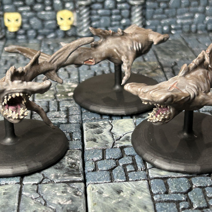 3D Print of Hammer Head Scavers x3 - Space Sharks - Weird Shores ...