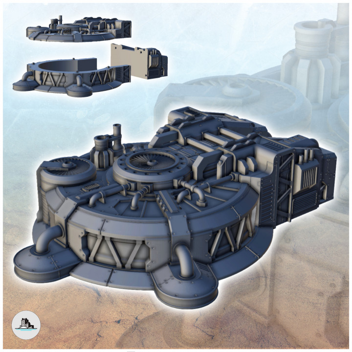 3D Printable Sci-Fi sceneries pack No. 1 - Future Sci-Fi SF Infinity ...