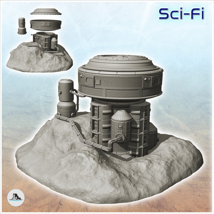 3D Printable Sci-Fi sceneries pack No. 1 - Future Sci-Fi SF Infinity ...