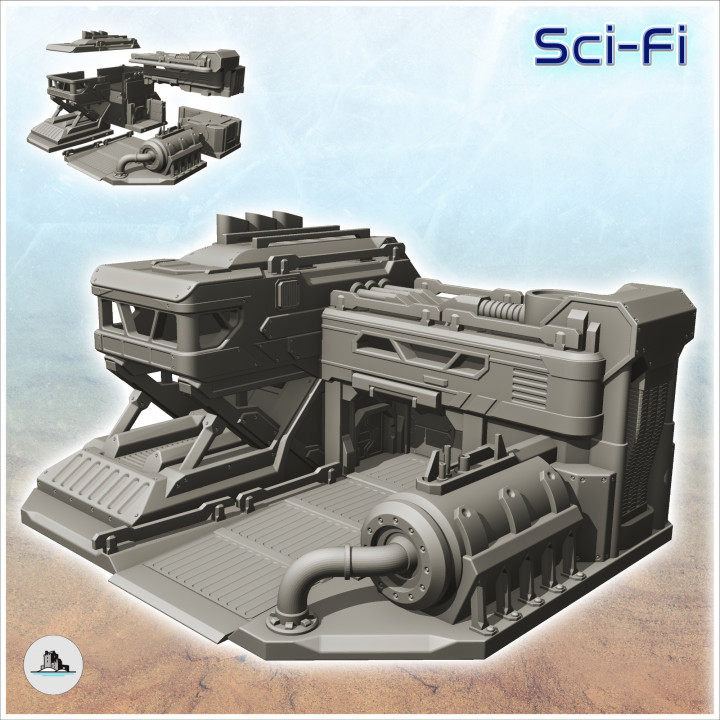 3D Printable Sci-Fi sceneries pack No. 1 - Future Sci-Fi SF Infinity ...