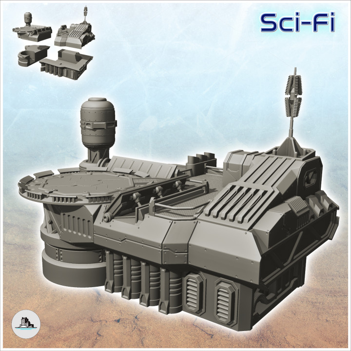3D Printable Sci-Fi sceneries pack No. 1 - Future Sci-Fi SF Infinity ...