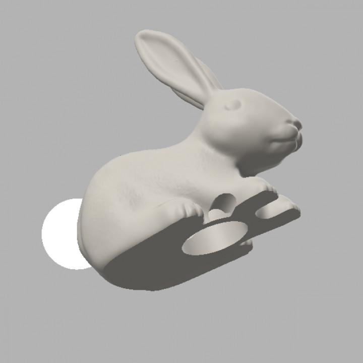 3D Printable Bunny rabbit lamp by Philippe Barreaud