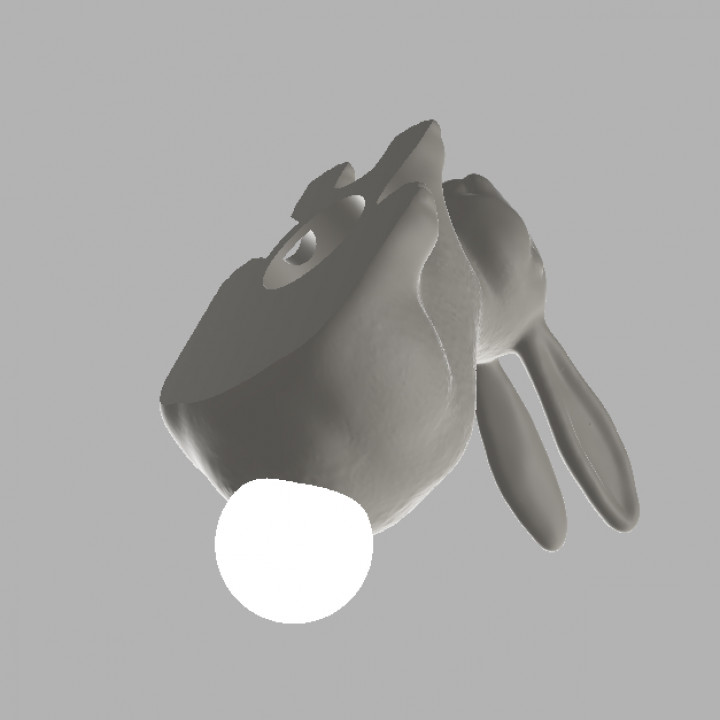 3D Printable Bunny rabbit lamp by Philippe Barreaud