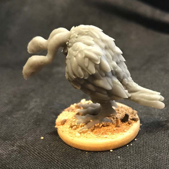 3D Printable Two Headed Vulture by Harry's 3d Sculpting