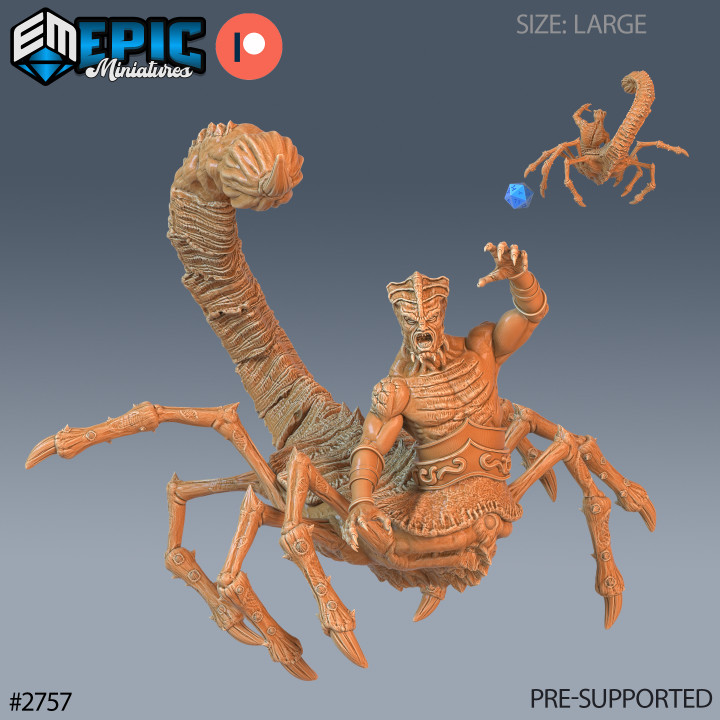 3D Printable Scorpion Demon Set / Arachnid Devil Hybrid / Evil Poison ...