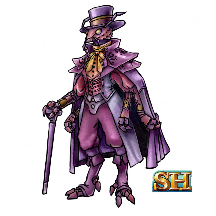 3D Printable Thri-Kreen Nobleman by Stonehaven Miniatures