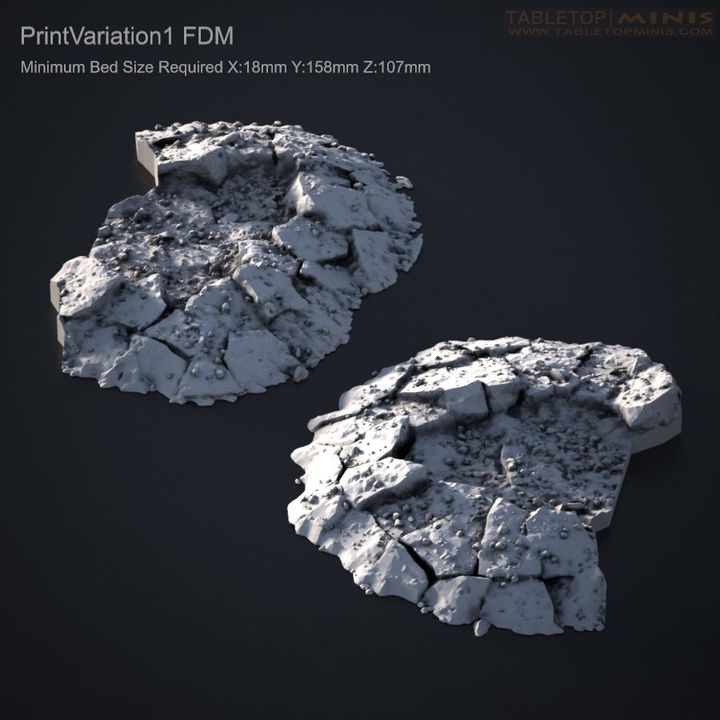 3D Printable Crater 4 by TableTopMinis