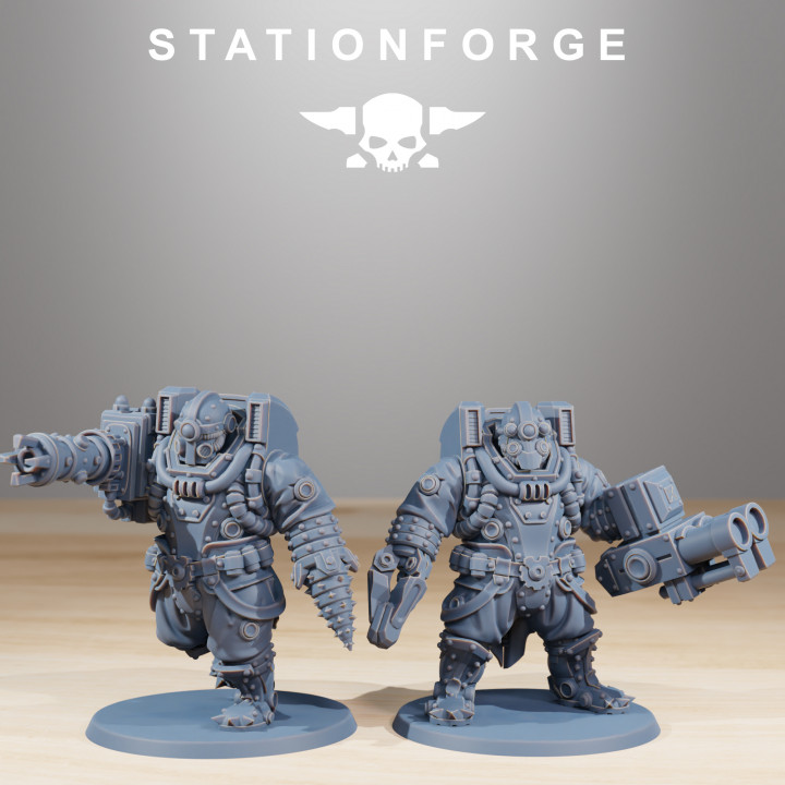 3D Printable Frontliners Heavy Support by Station Forge