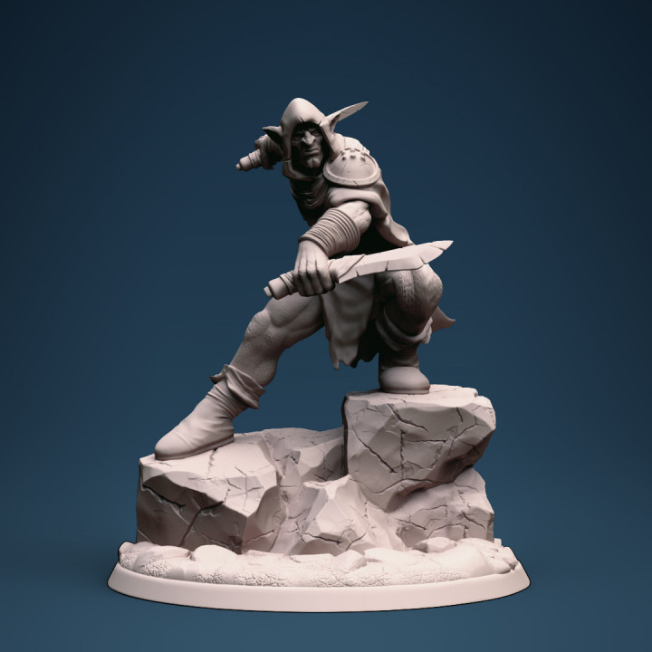 3D Printable Goblin assassin 1 by clynche art