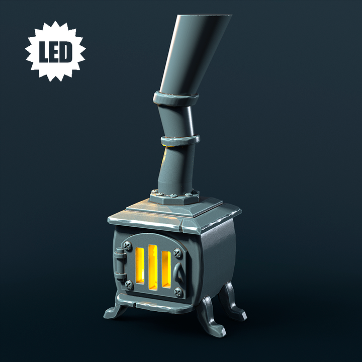 3D Printable LED Metal Furnace by Moonshine Miniatures