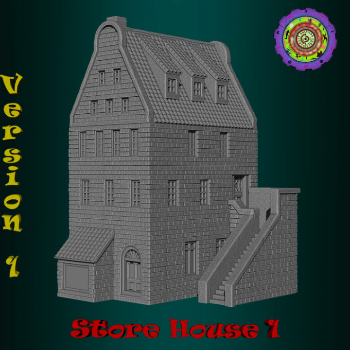 3D Printable Store House 1 by C2Dwellers