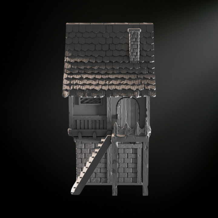 3D Printable Medieval Fantasy Healer House by WargamesCo