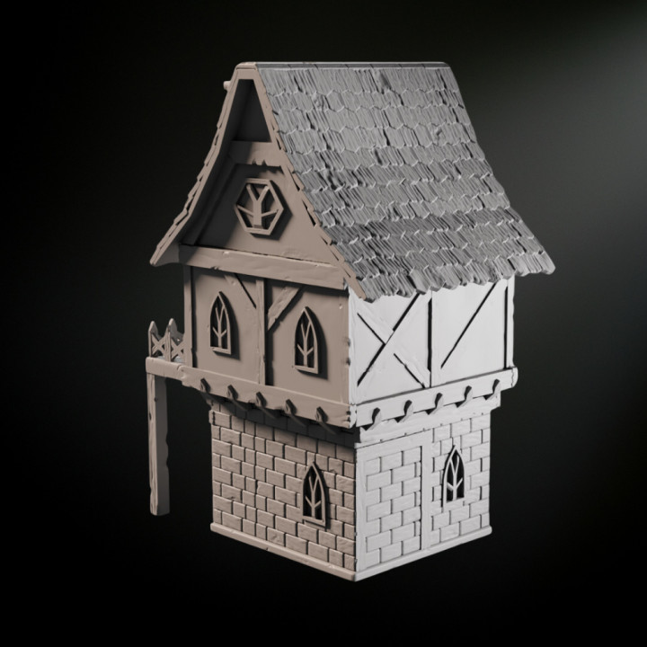 3D Printable Medieval Fantasy Healer House by WargamesCo
