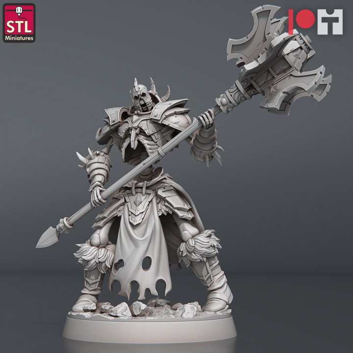 3D Printable Skeleton King by STL Miniatures