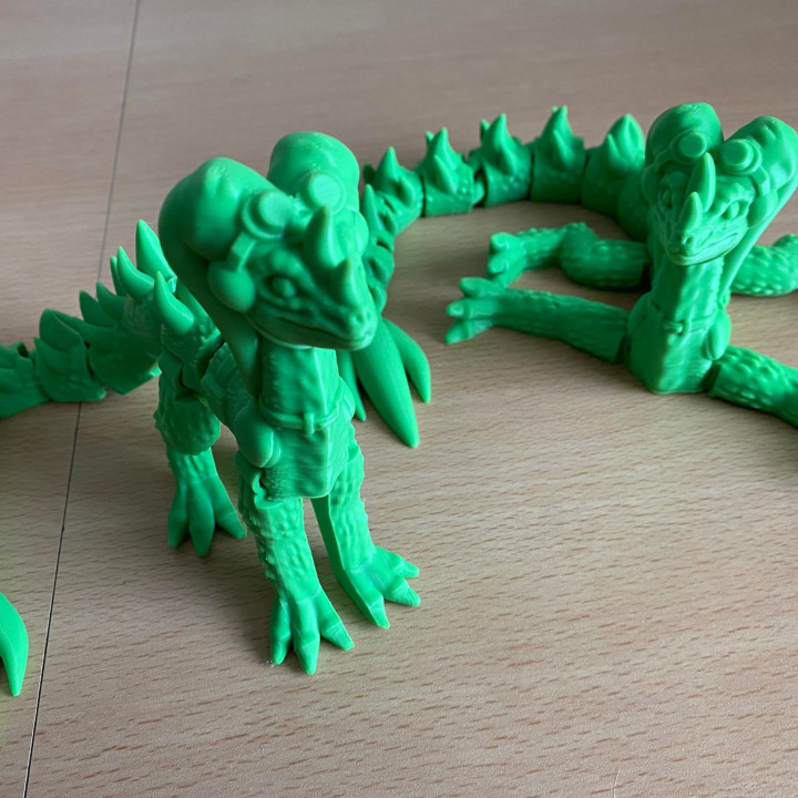 3D Printable Oola Flexible Dragon by The Dragon's Den