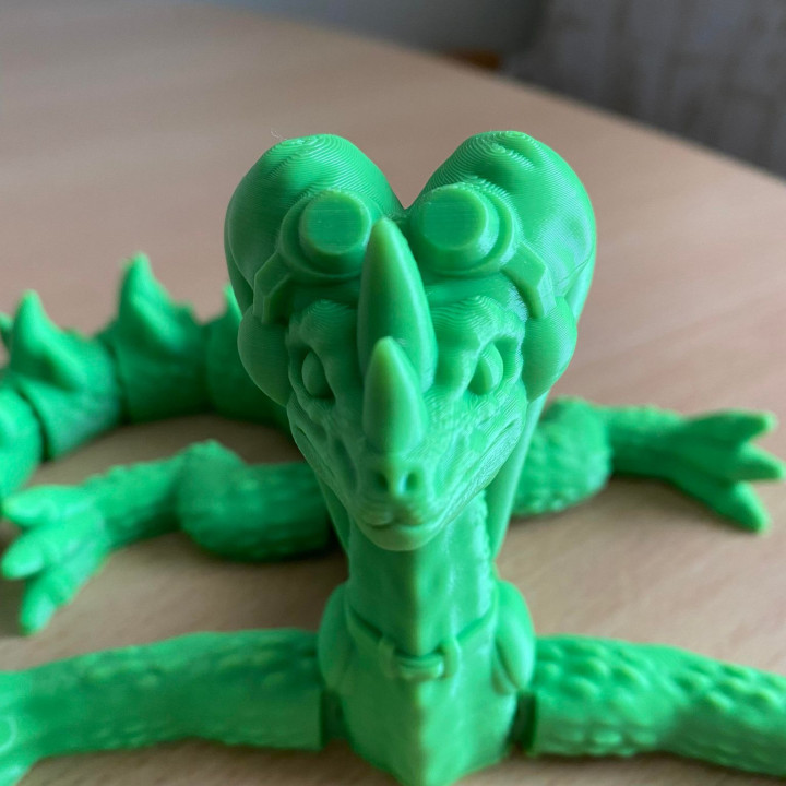 3D Printable Oola Flexible Dragon by The Dragon's Den