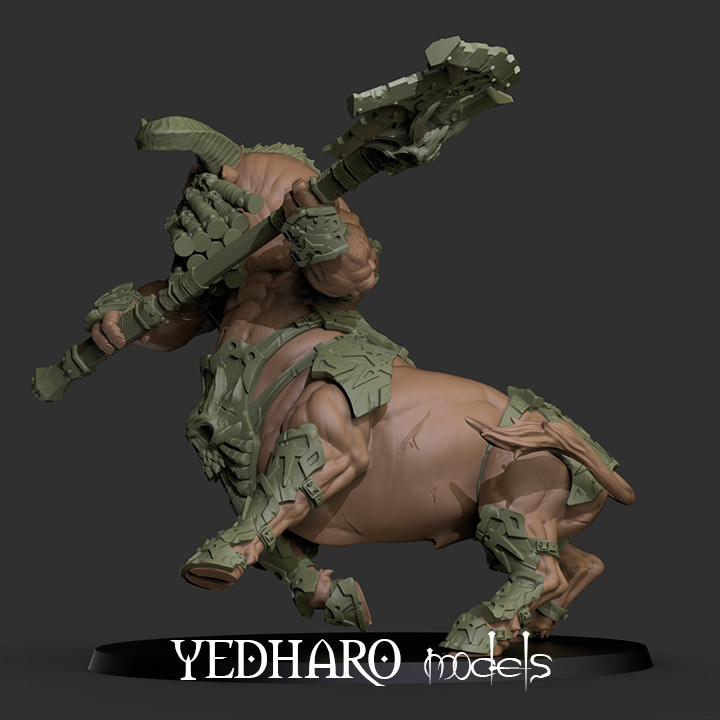 3D Printable Bullcentaur by Yedharo Models SL