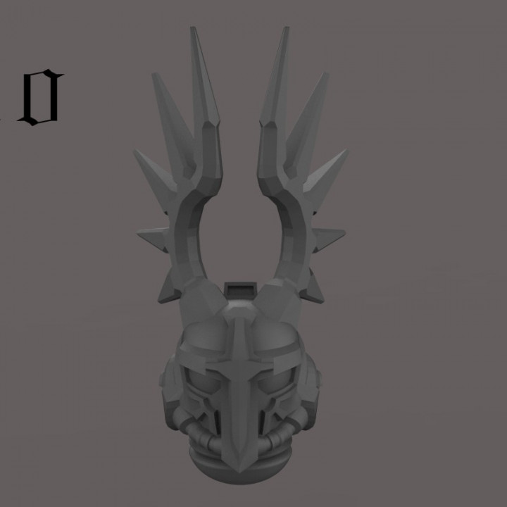 3D Printable Proxy set dark star warriors angels head V2 by MCGuild