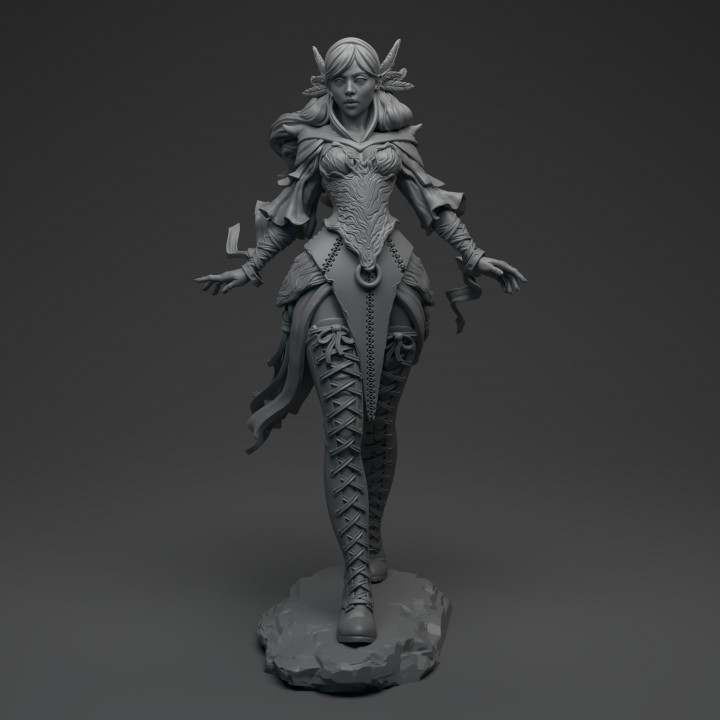 3D Printable Witch by Under the odd willow