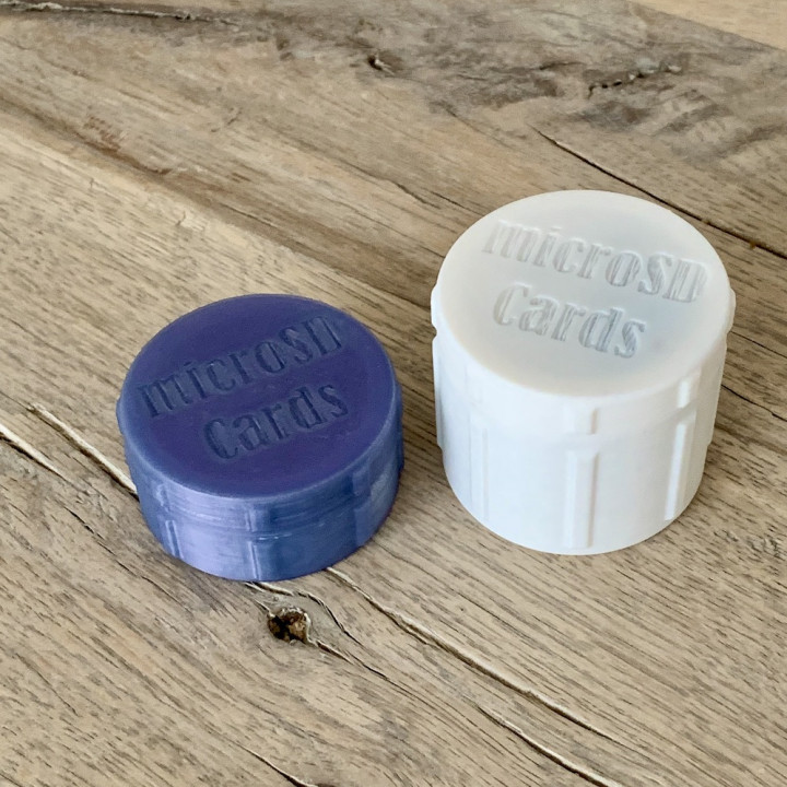 3D Printable MicroSD Card Holder v2 by Markus Purtz