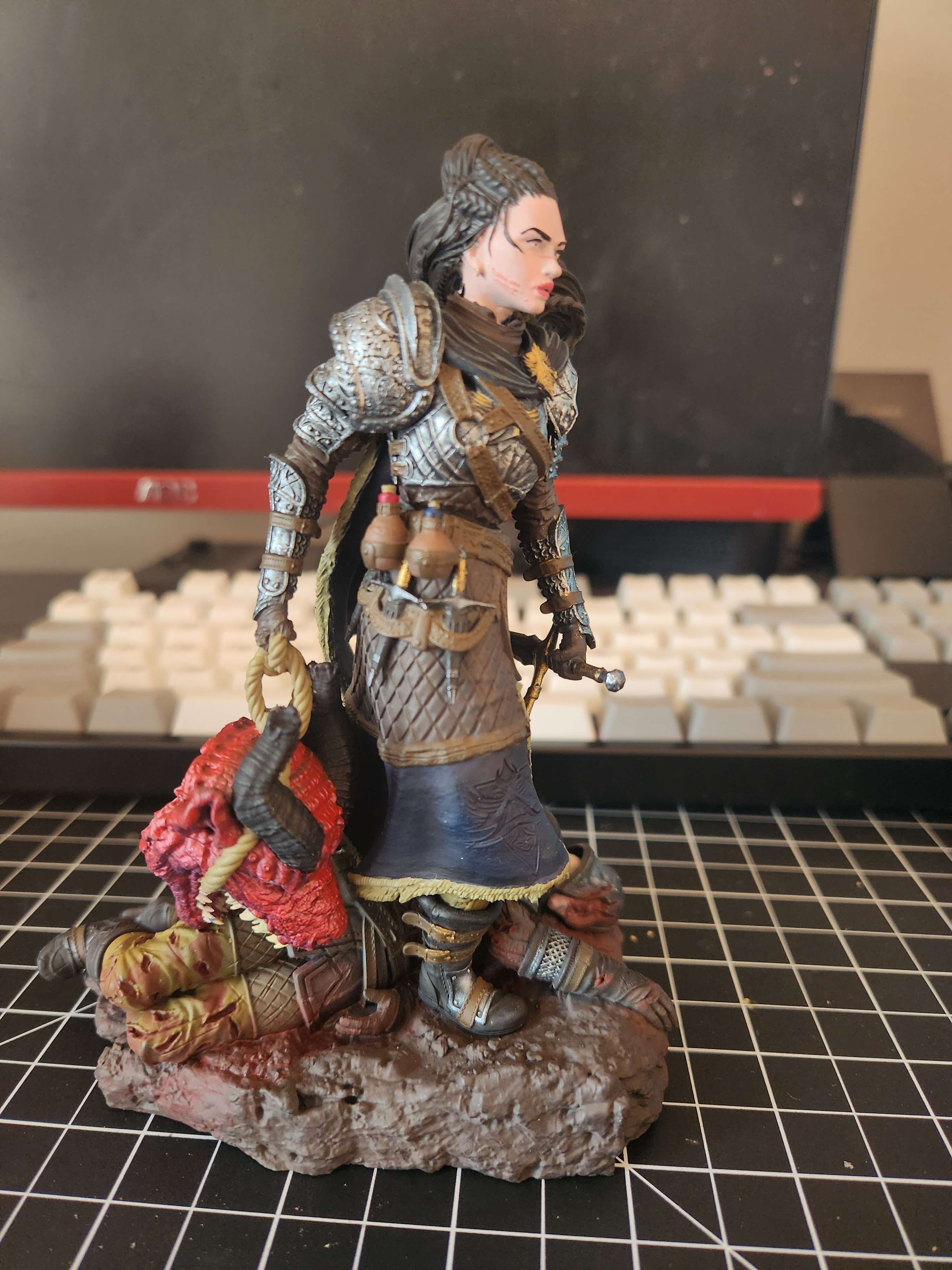 3D Printable Kalia The Monster Hunter [presupported] by Nerikson