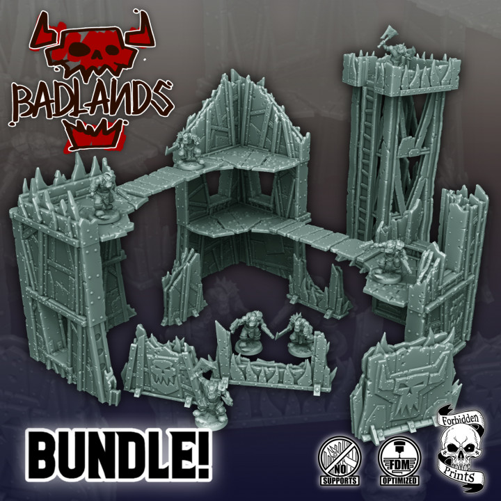3D Printable Badlands-BUNDLE! by Forbidden Prints