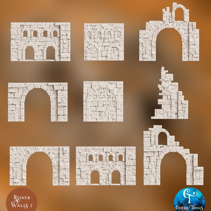 3D Printable Ruins by Gothic Things