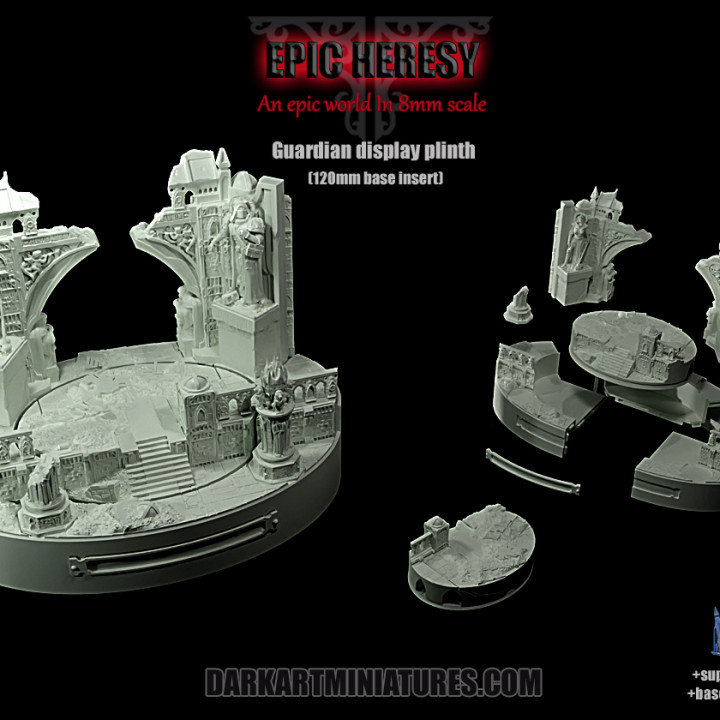 3D Printable Epic Heresy: Display Plinth Bundle by Klaus Teschner