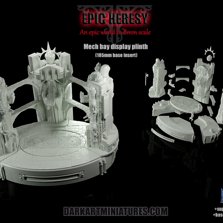 3D Printable Epic Heresy: Display Plinth Bundle by Klaus Teschner