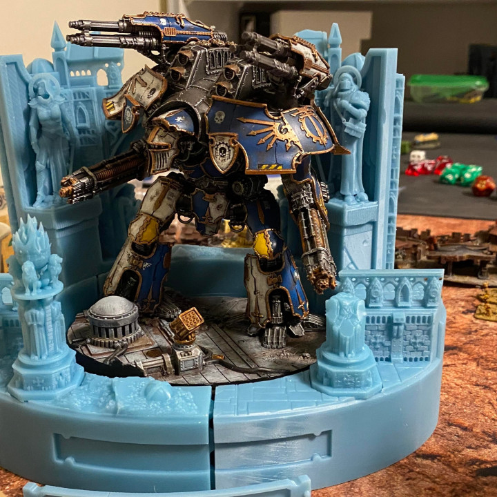 3D Printable Epic Heresy: Guardian Display Plinth by Klaus Teschner