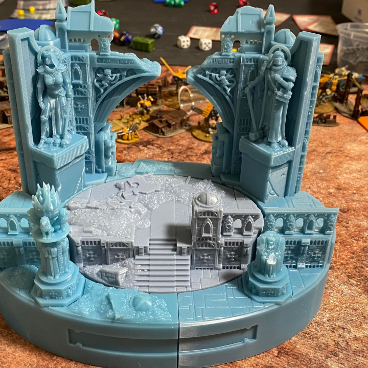 3D Printable Epic Heresy: Guardian Display Plinth by Klaus Teschner