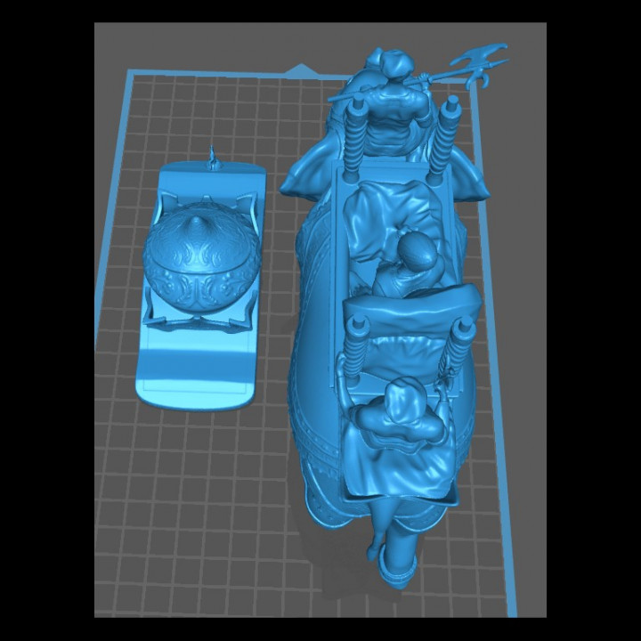 3D Printable Elephant with howdah - Medieval Asia Feudal Asian ...