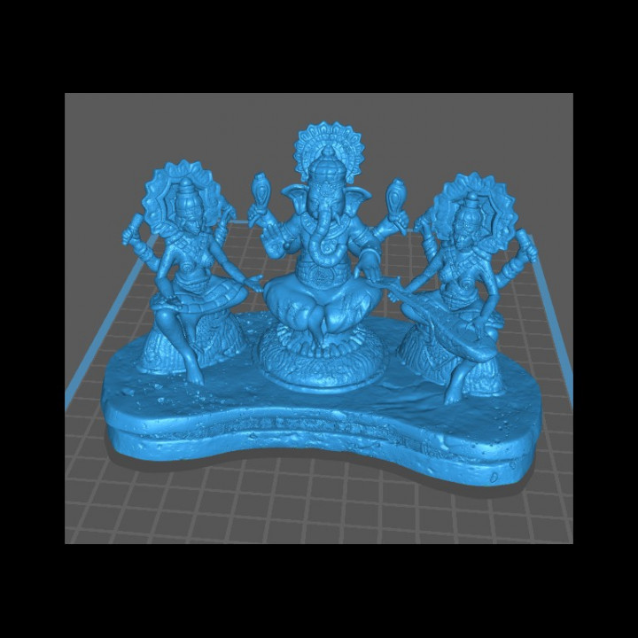 3D Printable Indian Hindu statue of Ganesha - Medieval Asia Feudal ...
