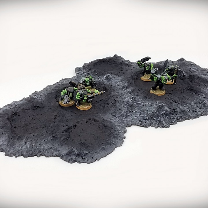 3D Printable Multi Crater D - Blast Craters by Terrainify