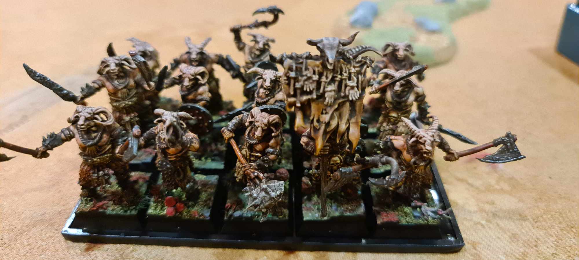 3D Printable Wildhorns Herd of Beastmen by Dragon's Lake Miniaturas