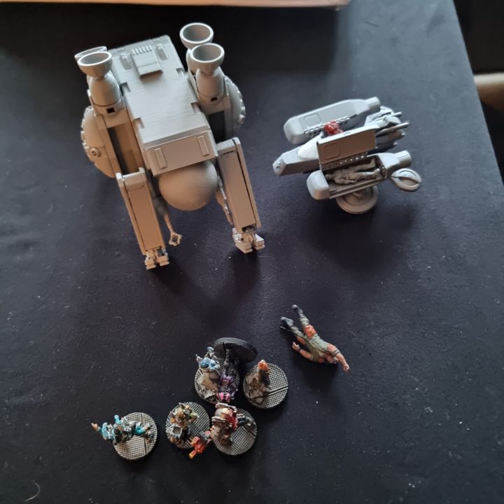 3D Printable Spidercrab 28mm Space Utility Vehicle by 2nd Dynasty