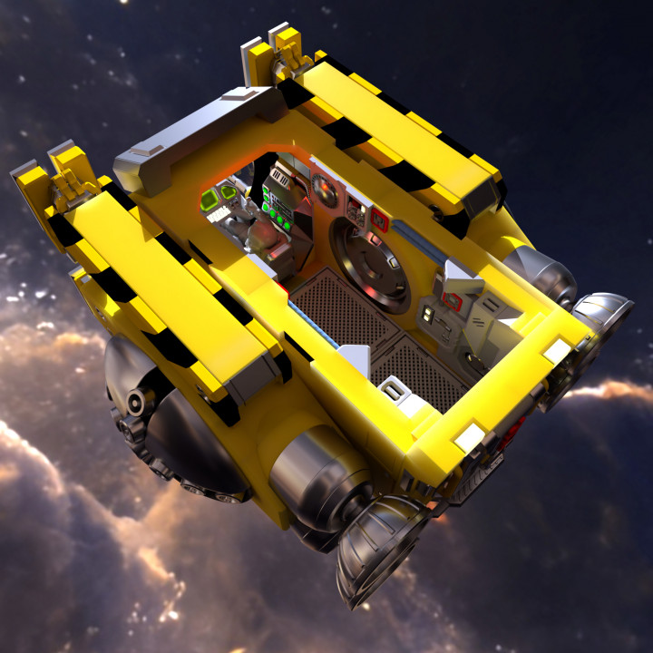 3D Printable Spidercrab 28mm Space Utility Vehicle by 2nd Dynasty