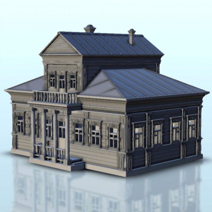 3D Printable Russian wooden house 6 - WW2 WW1 Stalingrad Eastern Front ...