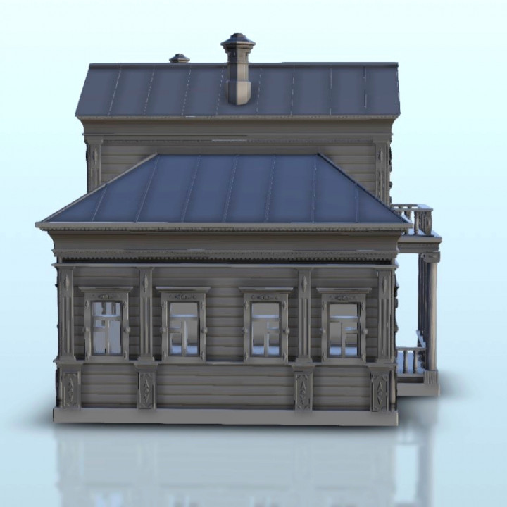 3D Printable Russian wooden house 6 - WW2 WW1 Stalingrad Eastern Front ...