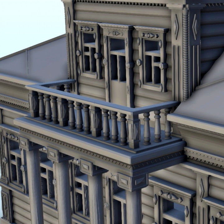 3D Printable Russian wooden house 6 - WW2 WW1 Stalingrad Eastern Front ...