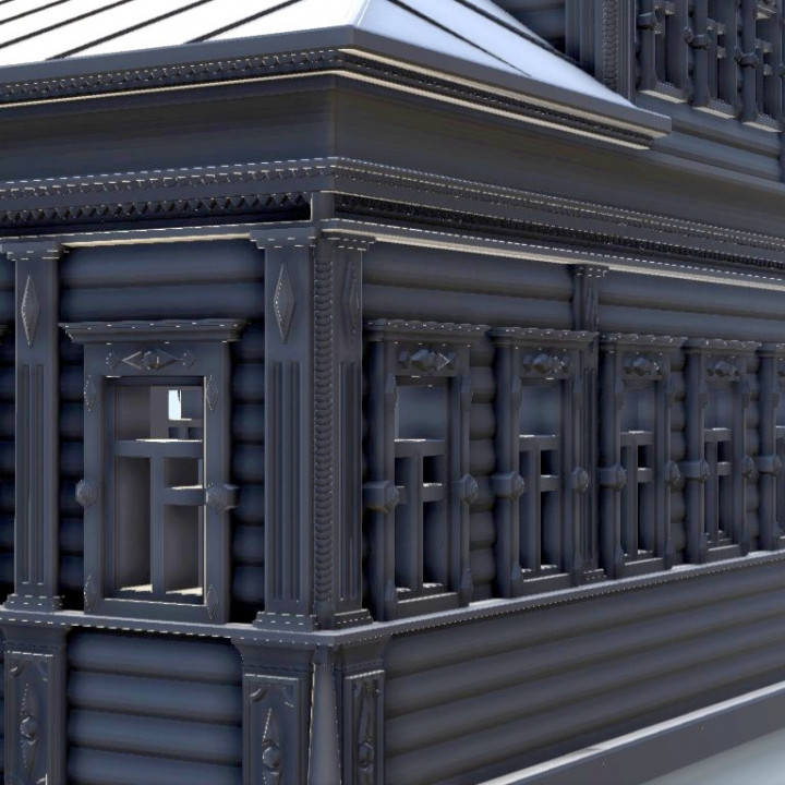 3D Printable Russian wooden house 6 - WW2 WW1 Stalingrad Eastern Front ...