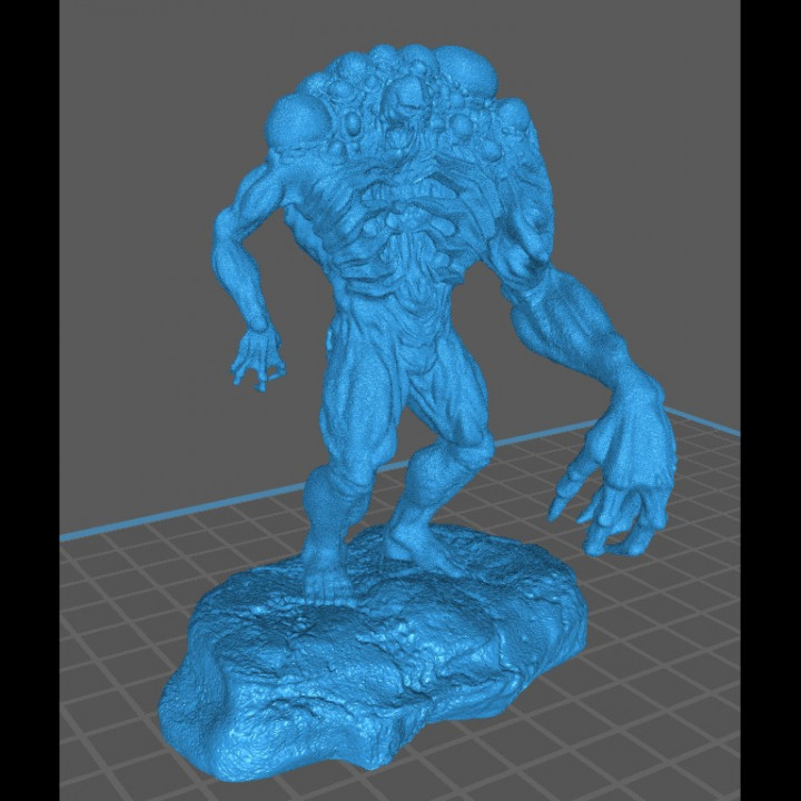 3D Printable Monster bubble - Creature Darkness War 15mm 20mm 28mm 32mm ...