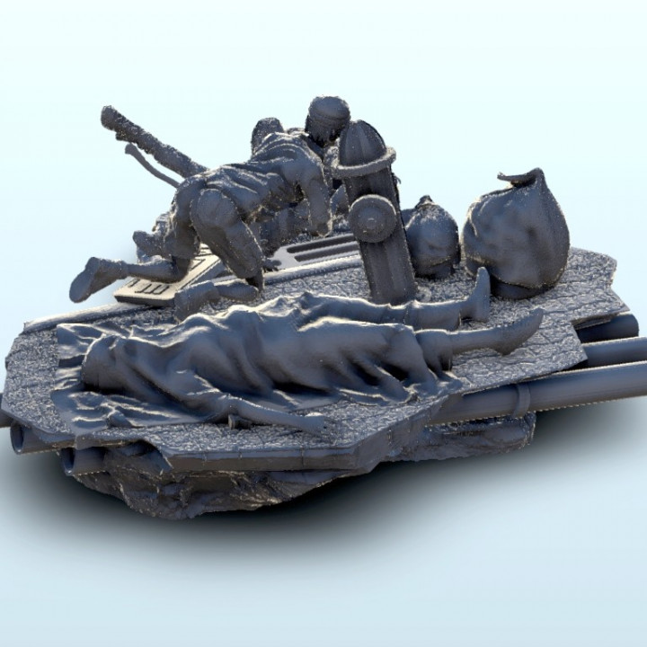 3D Printable Group of zombies in town - Creature Darkness War 15mm 20mm ...