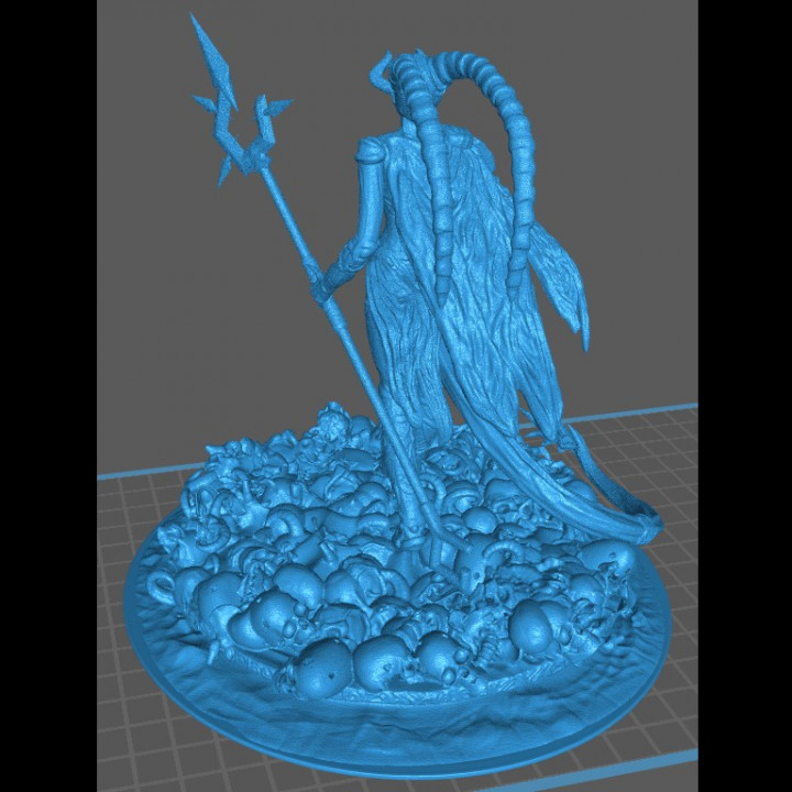 3D Printable Daemonette with horns and spear - Creature Darkness War ...