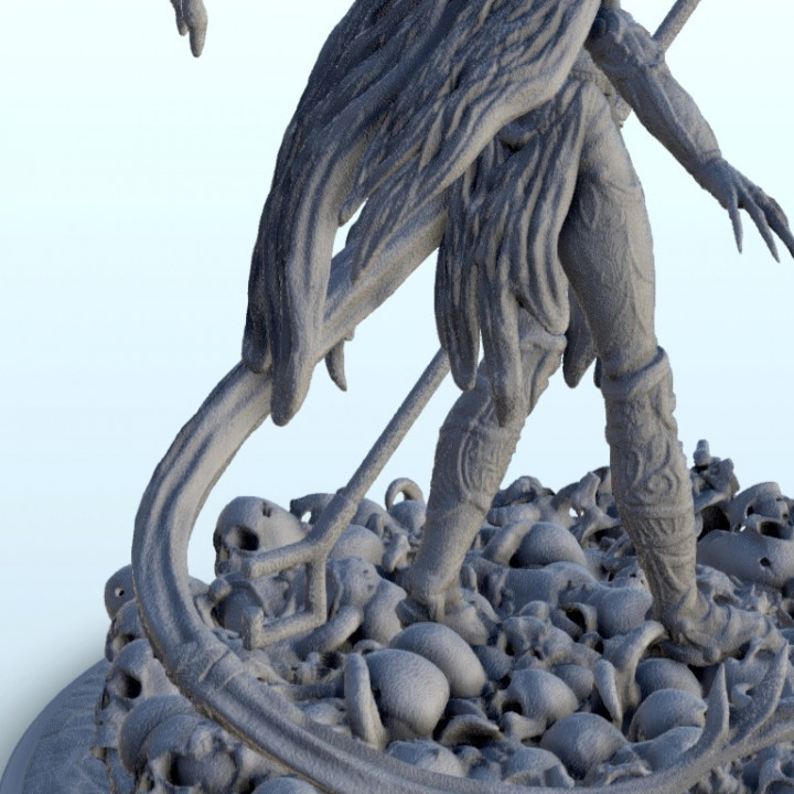 3D Printable Daemonette with horns and spear - Creature Darkness War ...