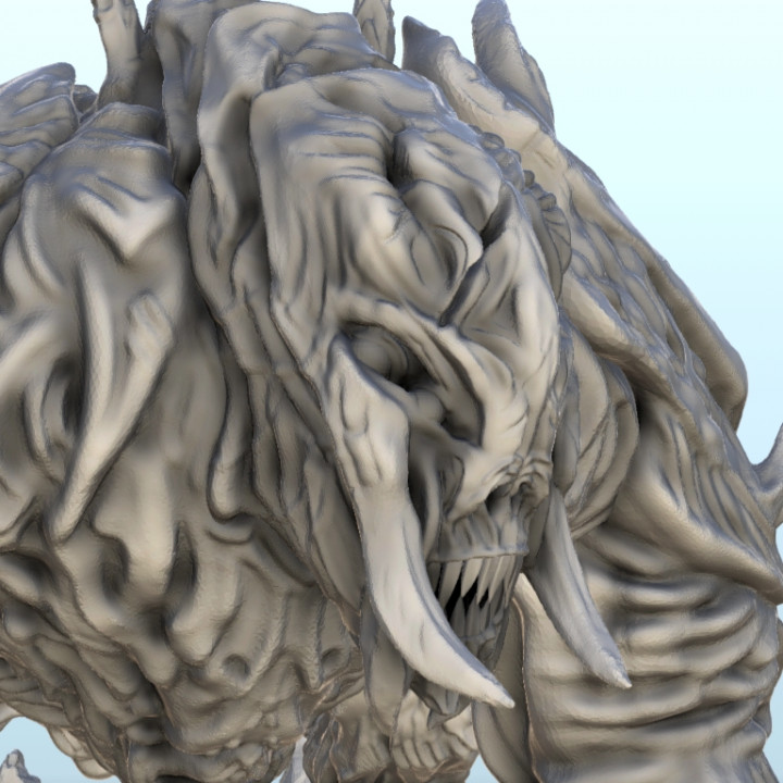 3D Printable Big monster with pointed carapace - Creature Darkness War ...